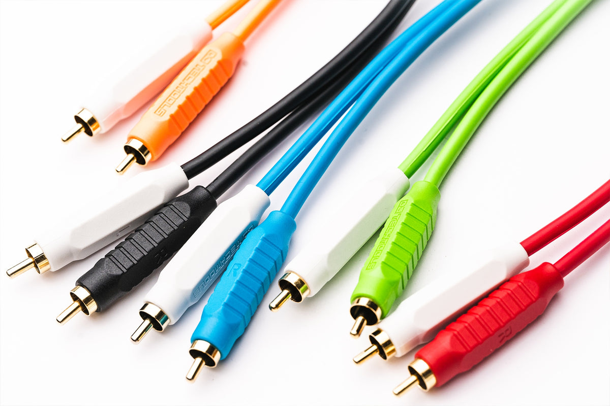 Chroma Cables RCA — Color-Coded DJ RCA Cables | 6 Colors – DJ TechTools